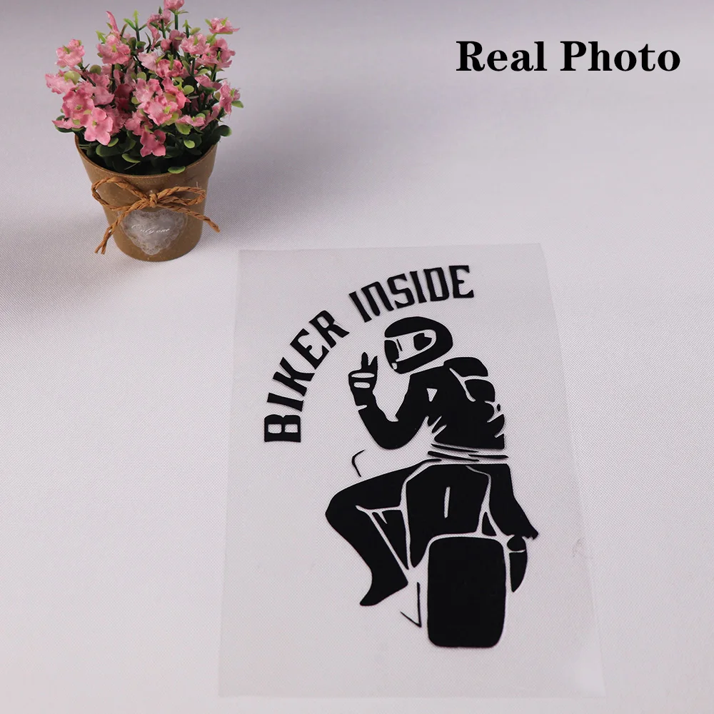 Free shipping biker inside Car Stickers Funny Decal Auto Window Body ...
