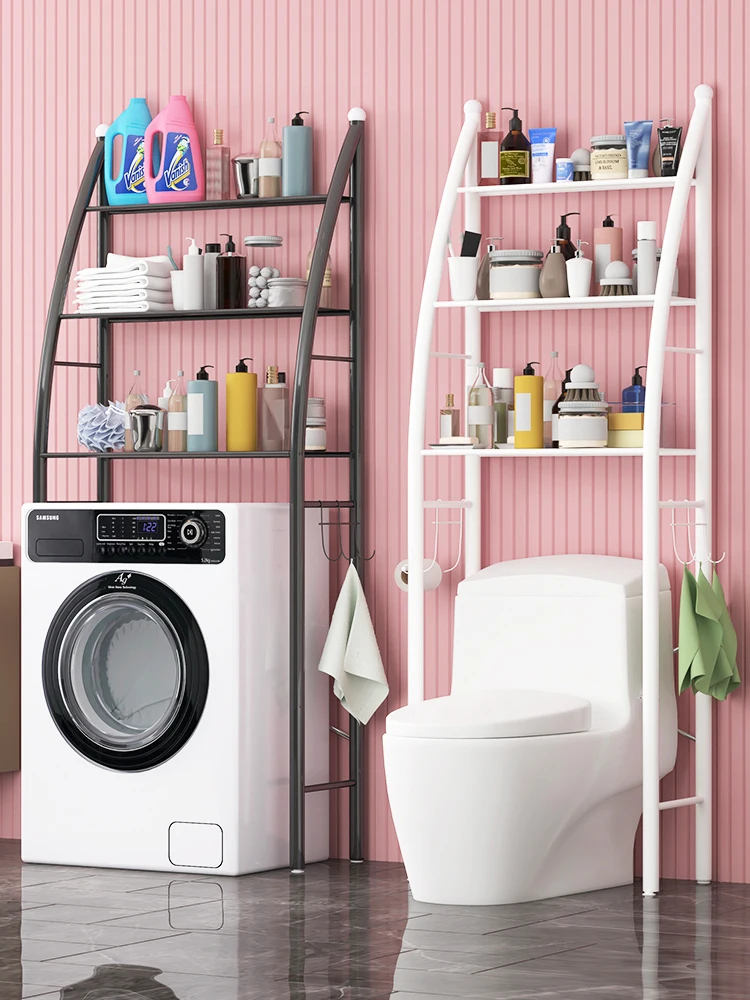 Washing-Machine-Rack-above-Toilet-Rack-Bathroom-Toilet-Toilet-Storage ...