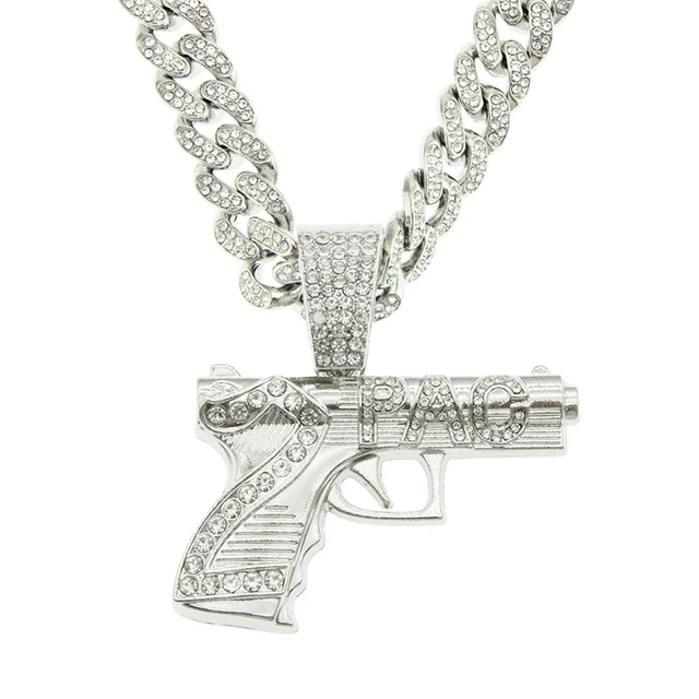 Tupac Gun Necklace