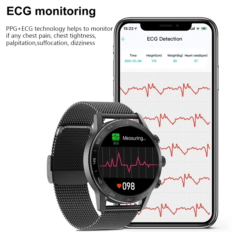 Other Audio & Visual Accessories - LIGE New Smart Watch Men Heart Rate Blood Pressure Smart ...