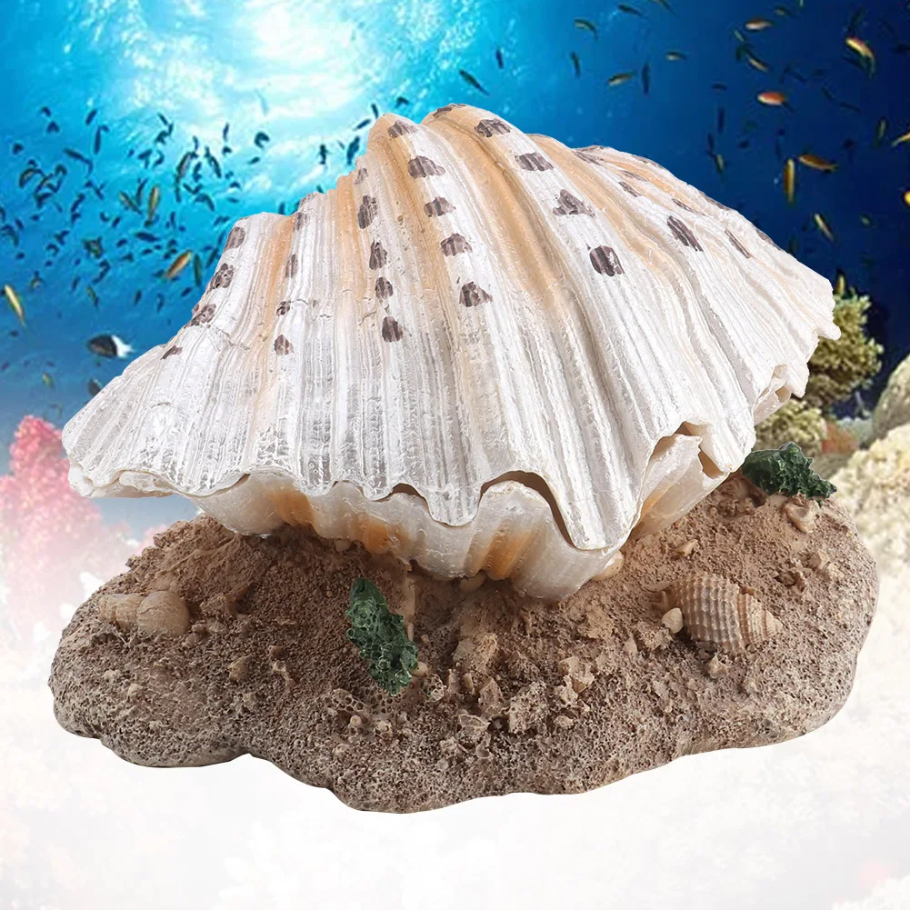 Shell-Pearl-Bubbler-Decor-Aquarium-Decoration-Artificial-Coral-Bubble ...
