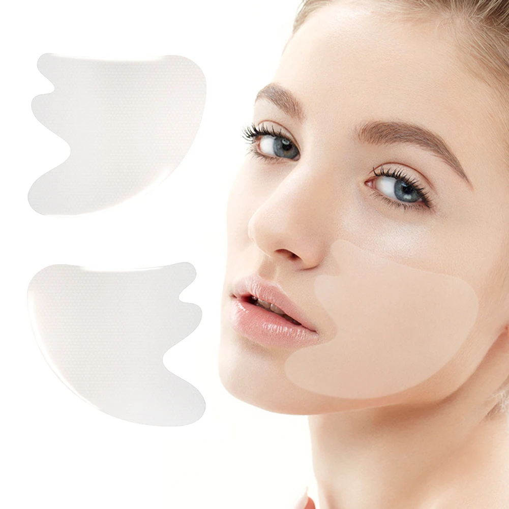 1 Pair Reusable Face Stickers Eva Anti-wrinkle Anti-aging Invisible ...