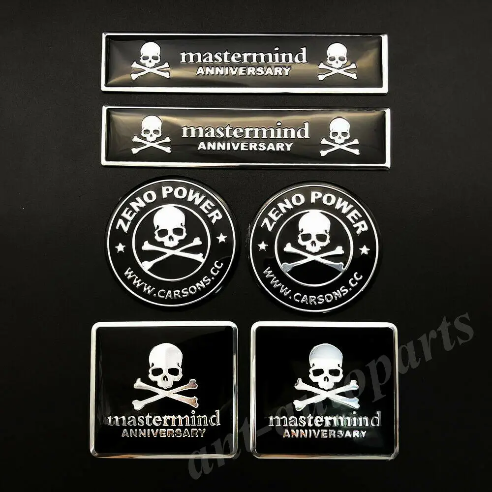 6x-Skull-Skeleton-Car-Emblem-Badge-Motorcycle-Gas-Tank-Sticker ...