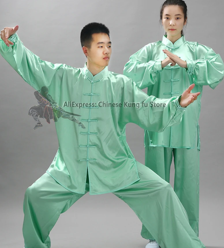 Beautiful Shiny Satin Tai Chi Uniform Wushu Kung Fu Martial Arts Suit ...
