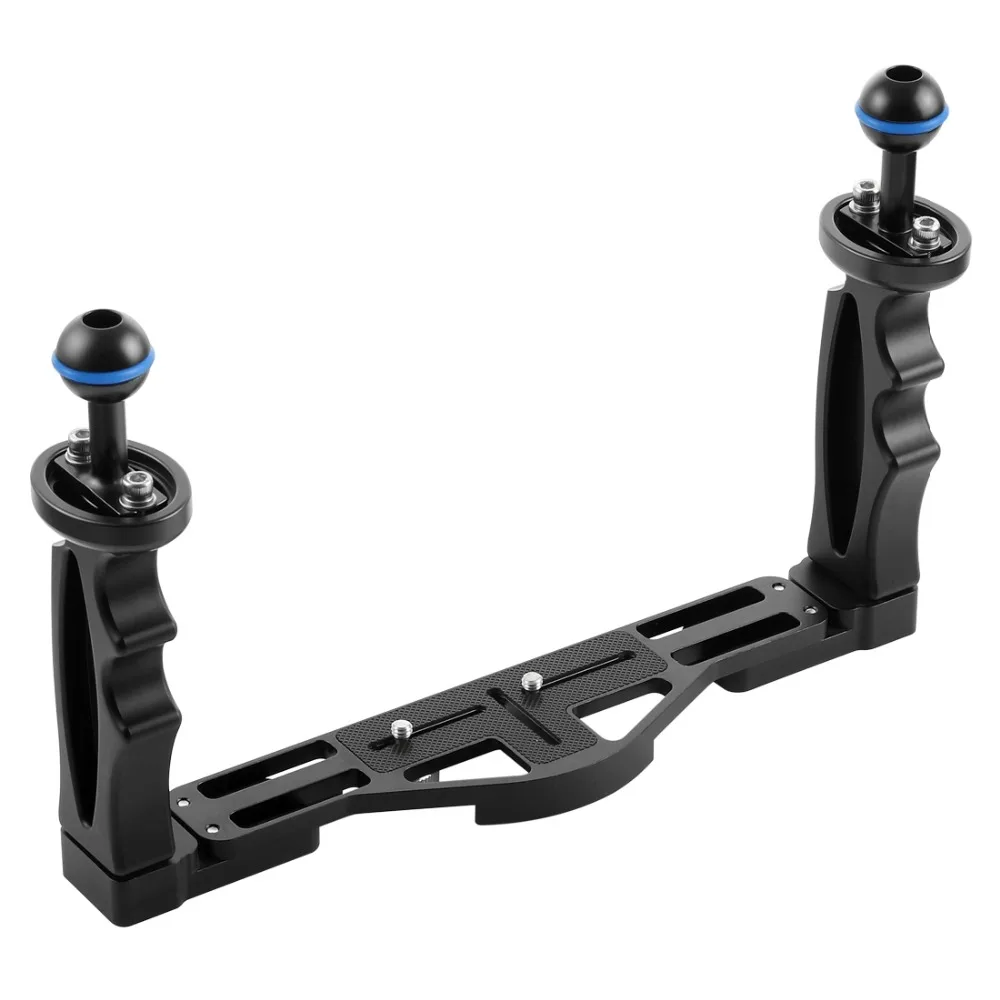 Dual Handle Aluminium Alloy Tray Stabilizer Rig For Underwater Camera ...