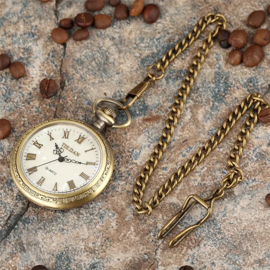 Antique Gold Pocket Watch With Chain
