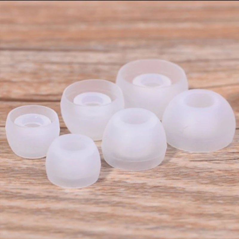 12 Pairs(S/M/L) Soft Clear Silicone Replacement Eartips Earbuds ...