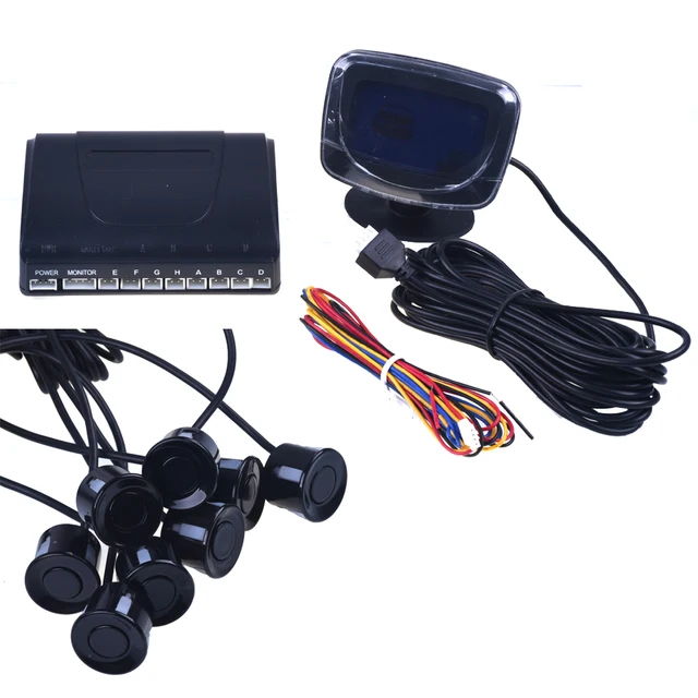 1Set Car LED Parking Sensor Kit Display 4 Sensors for all cars Reverse ...