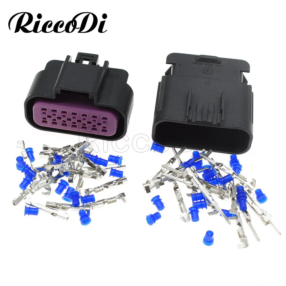 Juego-de-conectores-el-ctricos-para-coche-conector-de-14-pines-macho-y ...