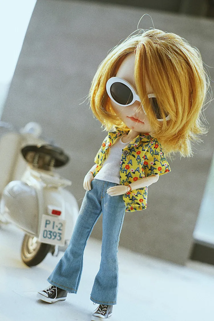 Doll & Model Making Doll Making Materials Blythe flower sunglasses ...