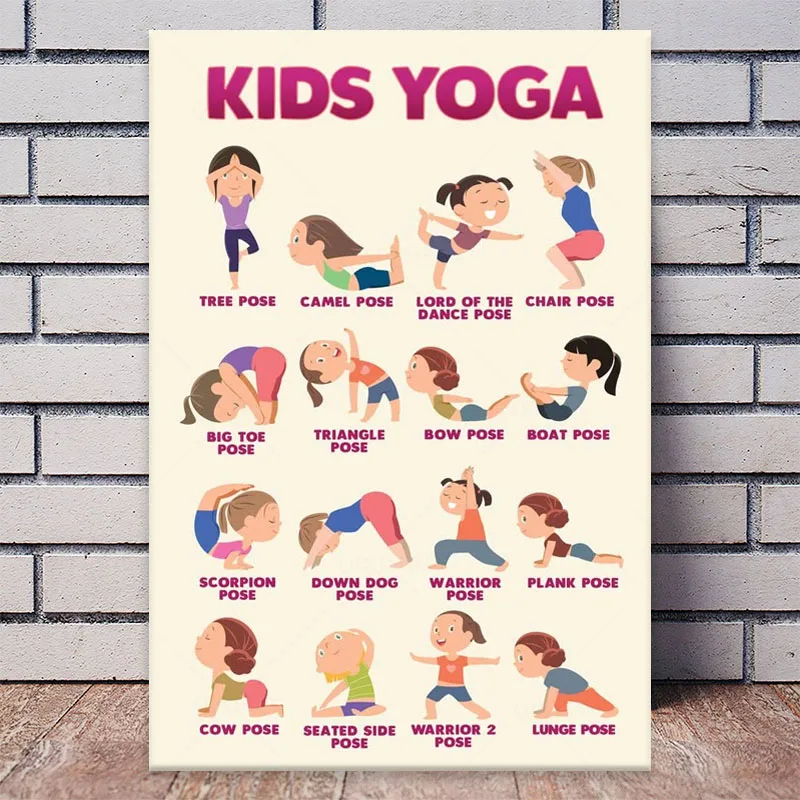 Yoga Poses For Kids Poster
