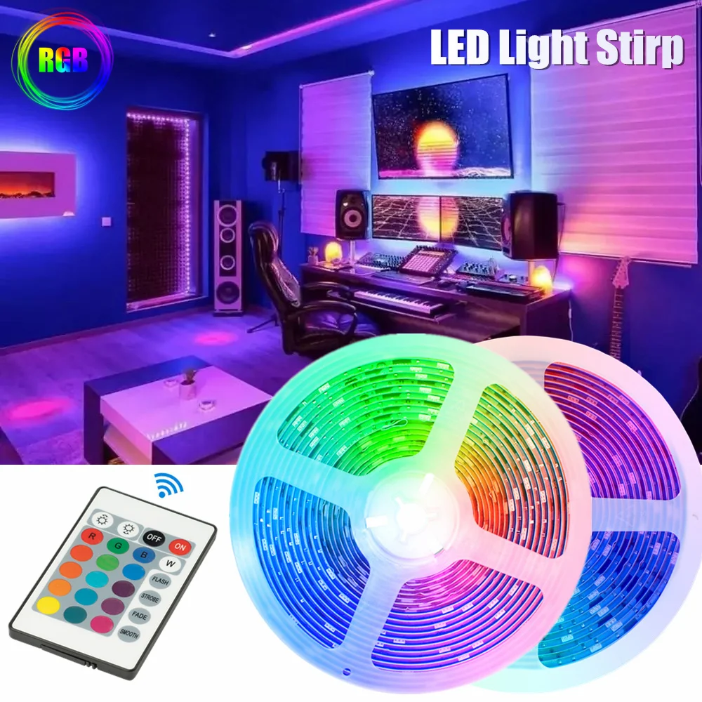 RGB-LED-Streifen-Licht-Flexible-Dekoration-Diode-Lampe-String ...