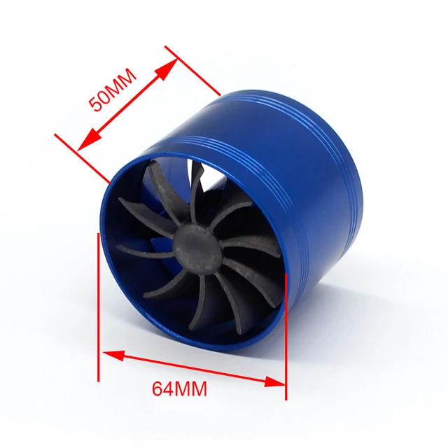 DEFT Car Auto Supercharger Turbonator Double Turbine Turbo Charger Air ...