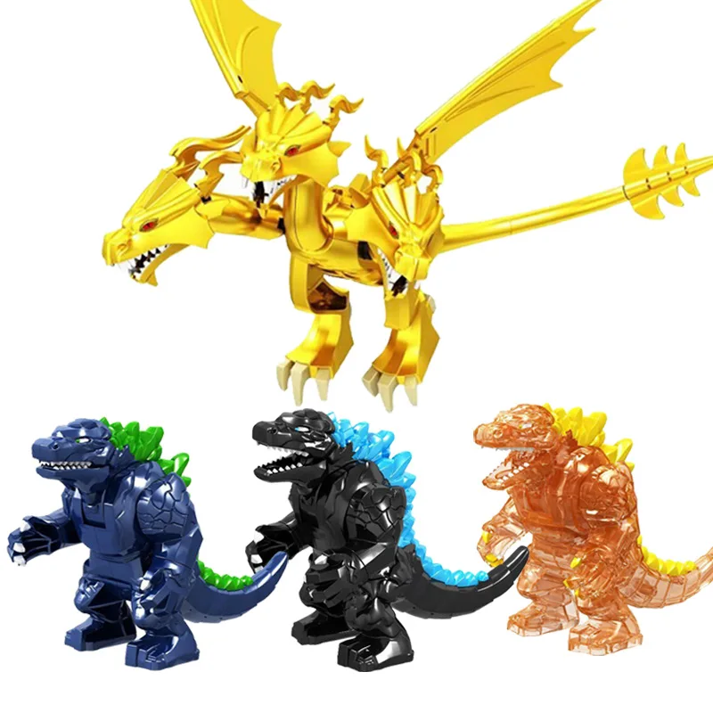 Gojira-Movie-Buliding-Blocks-Ghidorah-King-of-Monsters-Anime-Action ...