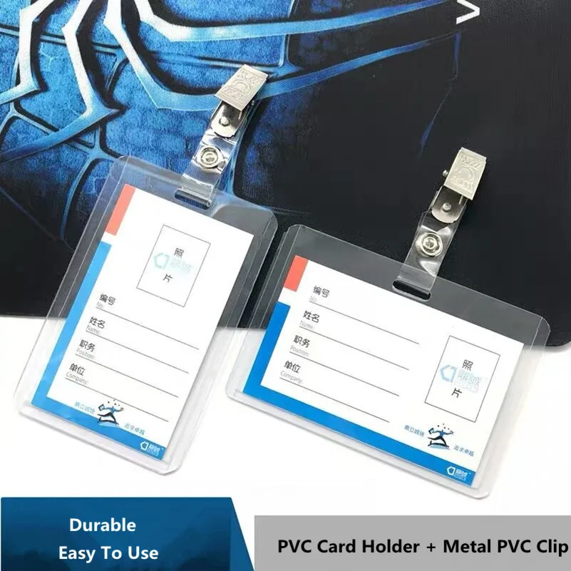 Clear Plastic Name Badges