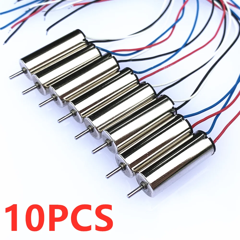 10PCS/LOT 3.7V 720 Coreless DC Motor 48000RPM Micro High Speed DIY RC ...