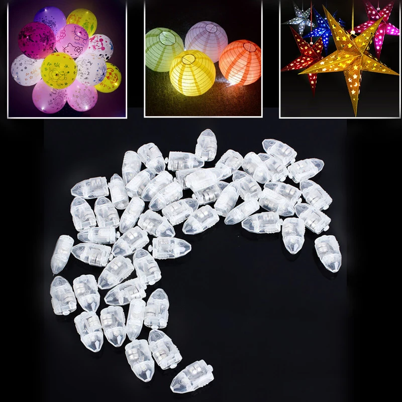 20pcs Mini neon party led light bulbs lamps balloon lights rave ...