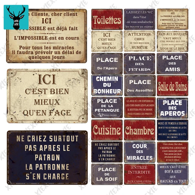Vintage French Store Signs