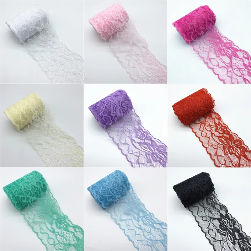 5yards-Lot-80mm-Lace-Ribbon-Handicrafts-Embroidered-Net-Lace-Fabric ...