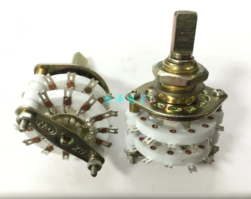 Kcx-ceramic-double-layer-rotary-band-switch-4-pole-5-gear-half-shaft ...