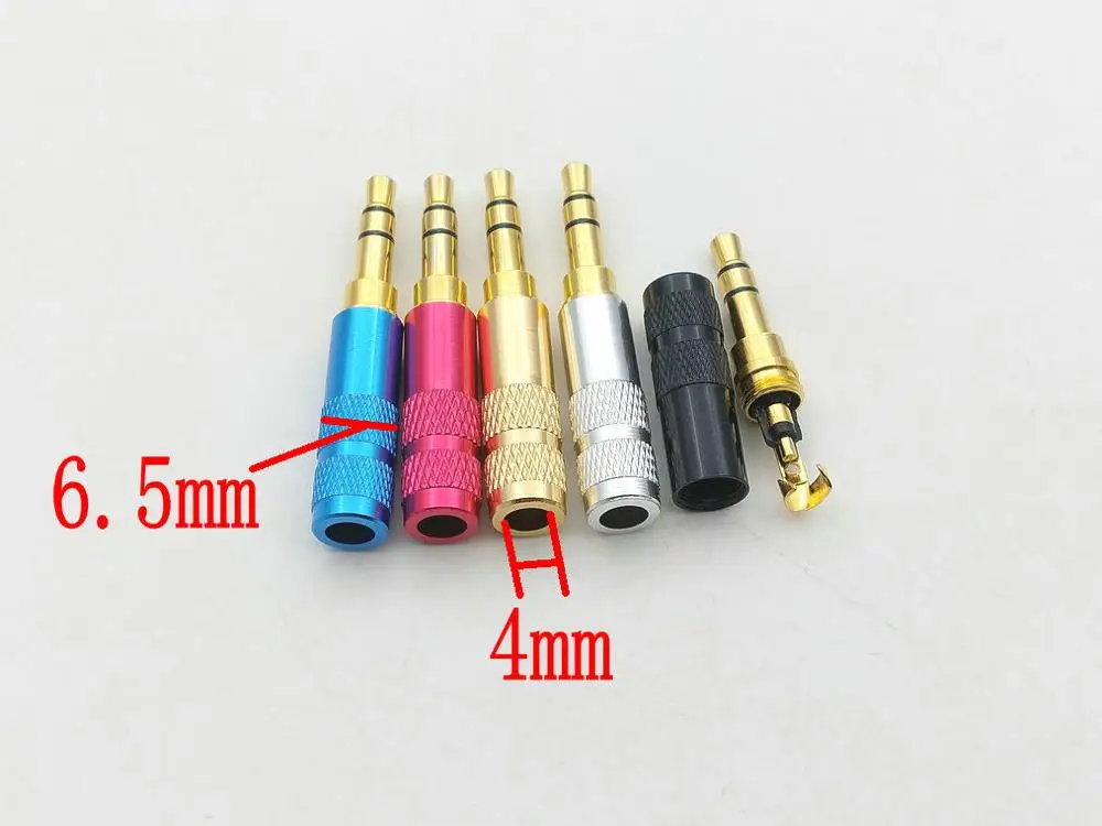 2pcs mini 3.5mm stereo plug Audio soldering adapter connector for DIY ...