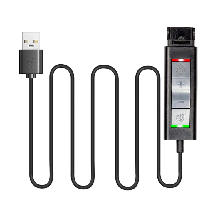 Voicejoy Qd Headset Adapter Quick Disconnect To Usb Cable For ...