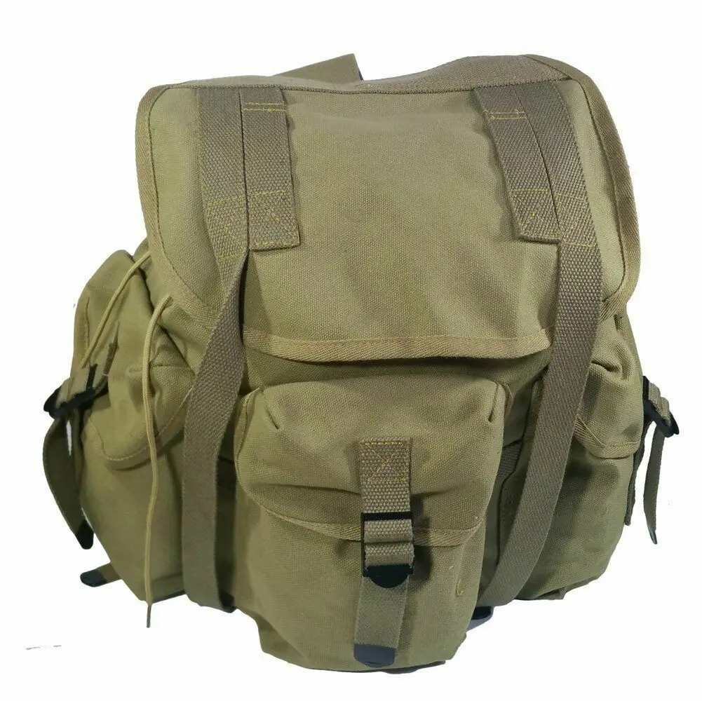 WWII-WW2-US-ARMY-MUSETTE-SOLDIER-M14-HAVERSACK-MILITARY-BACKPACK-POUCH ...