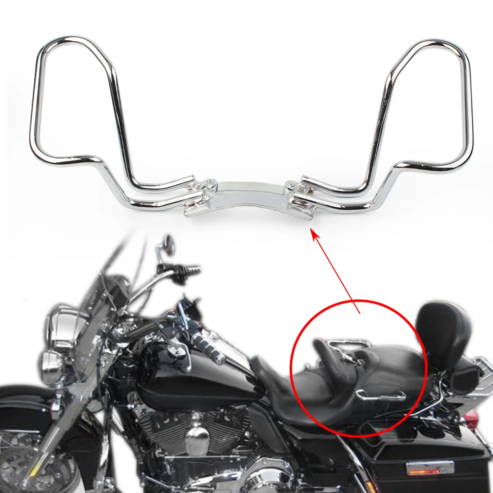 Motorcycle-Passenger-Hand-Grab-Rail-For-Harley-Touring-FLHT-FLHR-FLHX ...