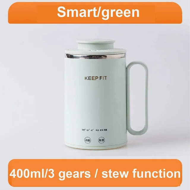 400ML Electric Hot Water Cup Portable Boiling Kettle Mini Travel Cup ...