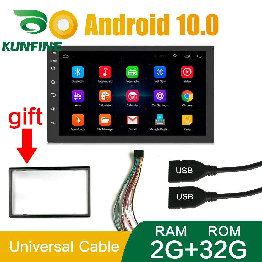 Radio con GPS para coche, reproductor Multimedia con Android 10,0, 2 ...