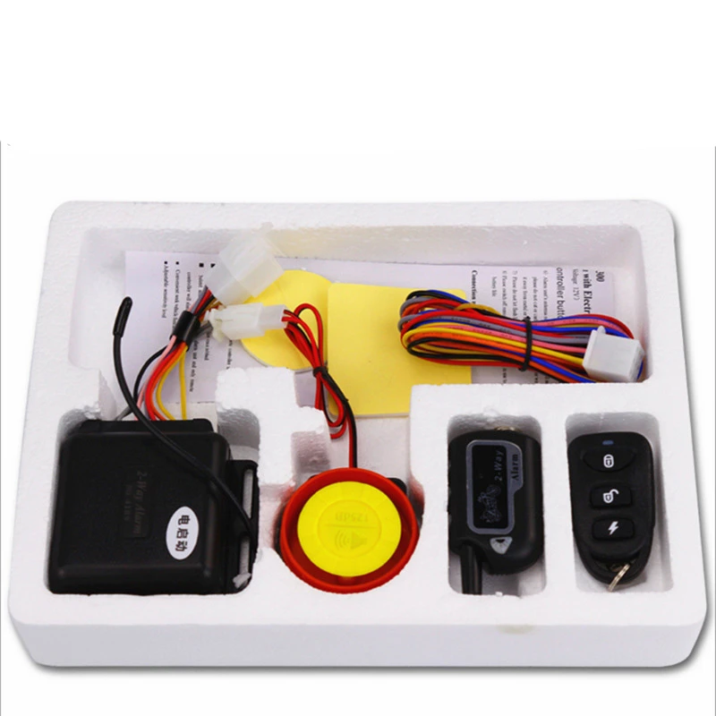 Universal Two-way Motorcycle Scooter Anti-theft Security Alarm System ...
