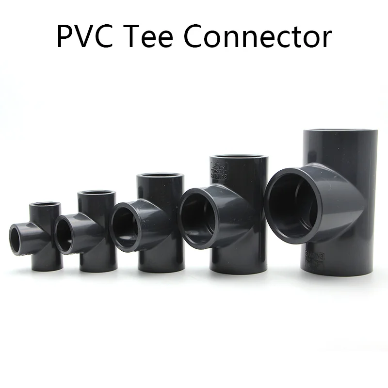 PVC-Tee-Connector-Home-Garden-Irrigation-System-Fittings-Aquarium-Tank ...