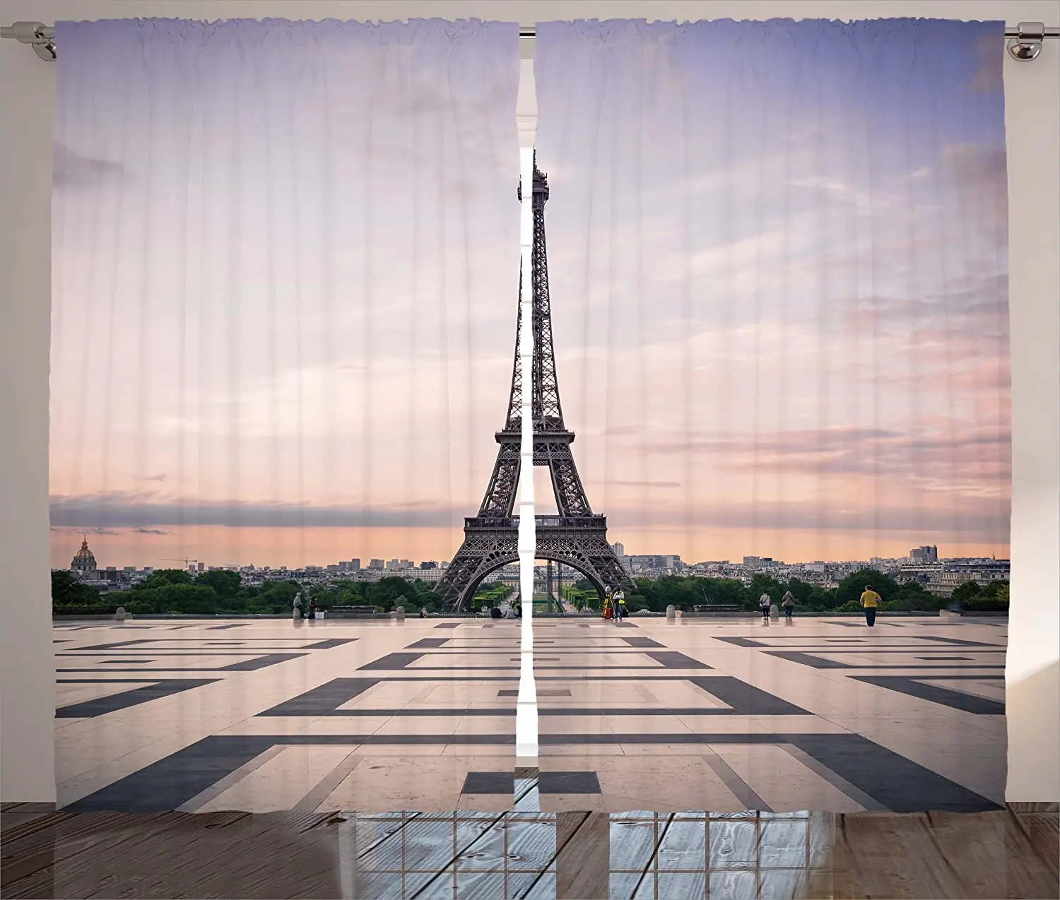 Eiffel Tower Paris Curtains