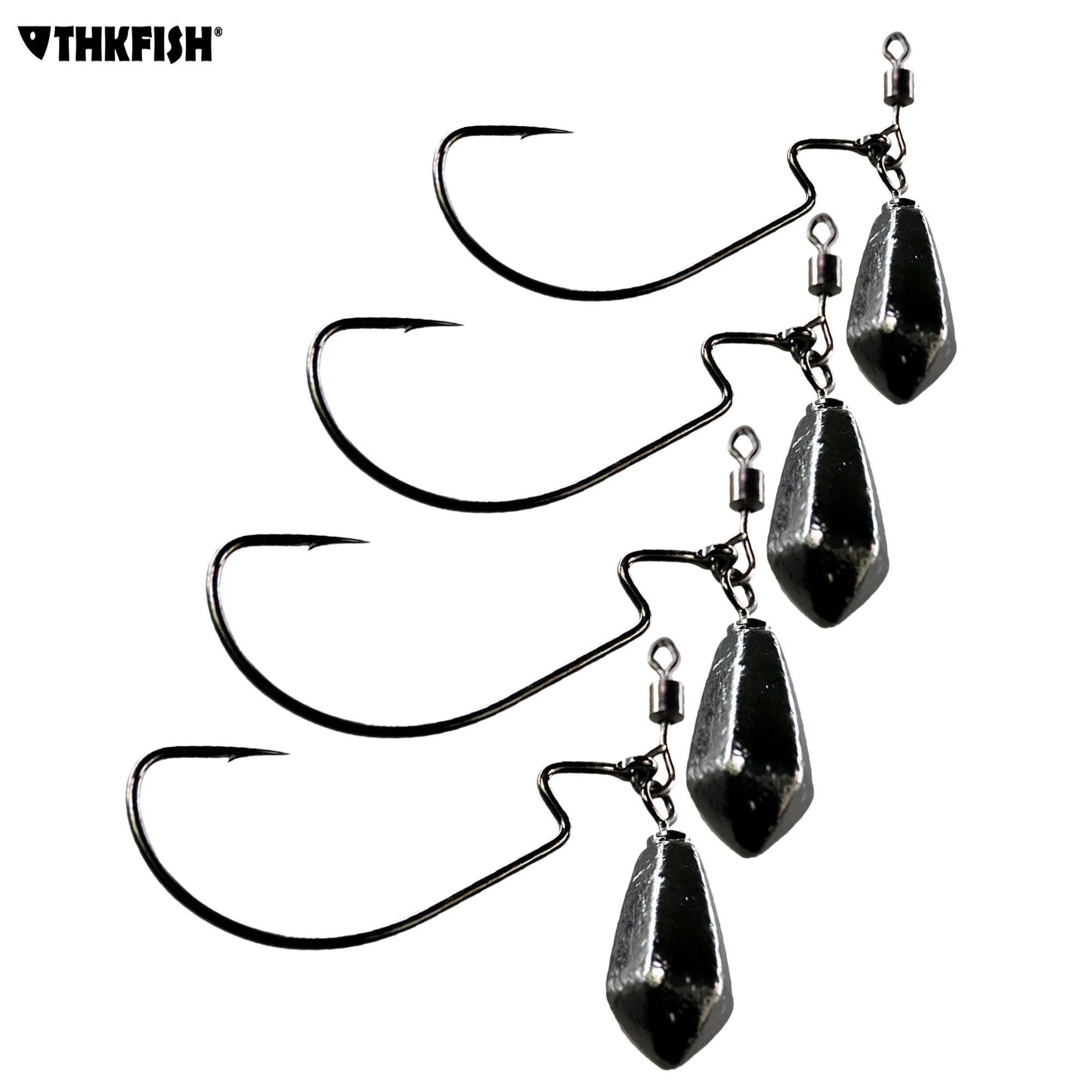 Thkfish 1 Pack Offset Hooks With Weight 5g 7g 10g 14g Wide Crank Offset ...