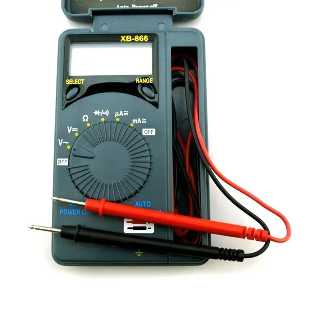 LCD Mini Auto Range AC/DC Pocket Digital Multimeter Voltmeter Tester ...