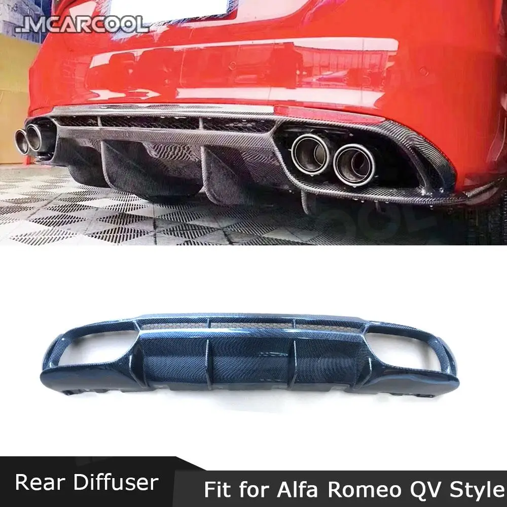 Carbon-Fiber-Rear-Lip-Diffuser-for-Alfa-Romeo-Giulia-QV-Style-Standard ...