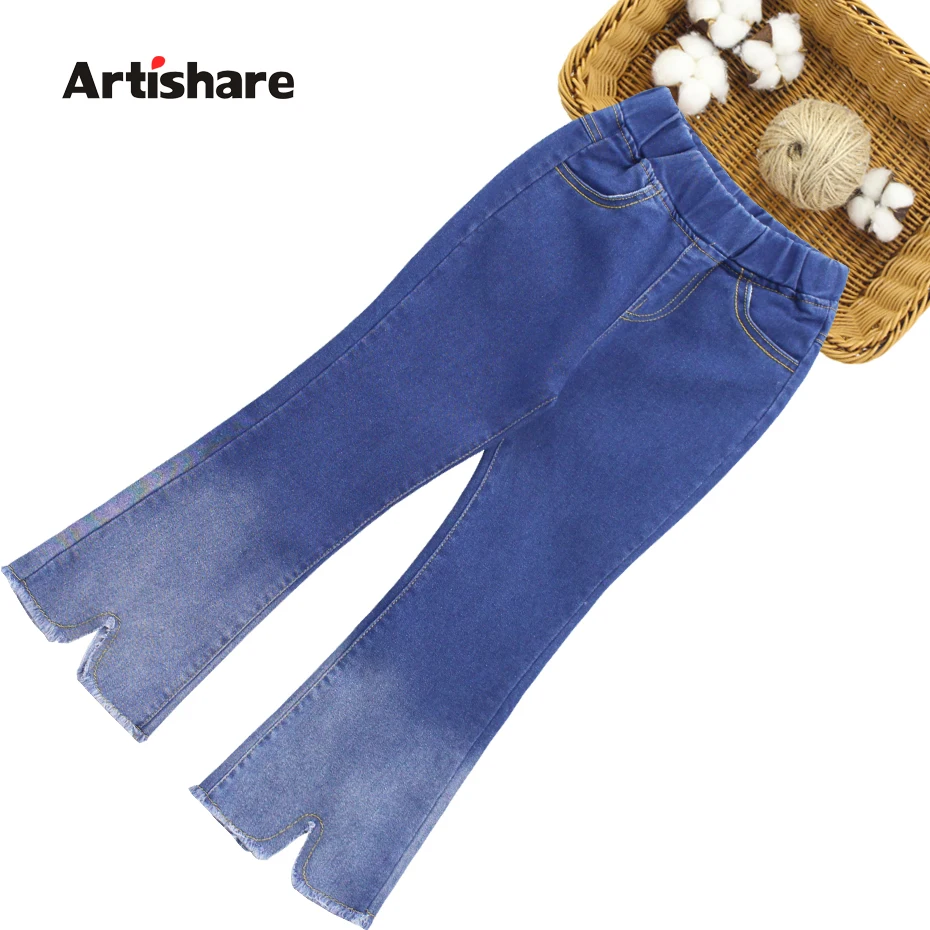 Jeans For Girls Solid Color Kids Jeans For Girls Patchwork Jeans Kids ...