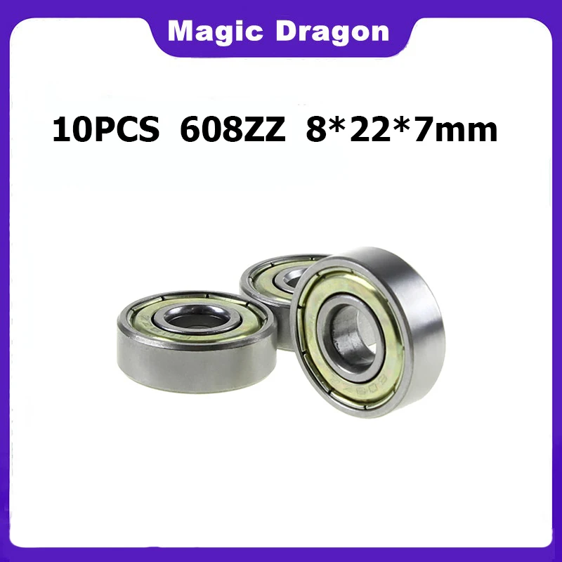 High-quality-10pcs-ABEC-5-608ZZ-Deep-groove-ball-bearing-608-ball ...