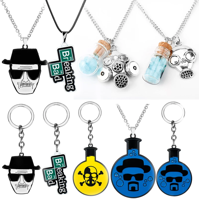 Tv Breaking Bad Metal Keychain Inspired Crystal Sky Blue Vial Cork ...