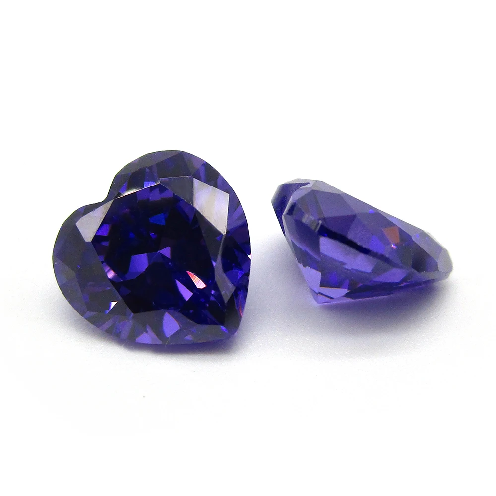 50pcs-Lot-8x8mm-Cubic-Zirconia-Stones-Heart-Shaped-Loose-Pick-Colors-CZ ...