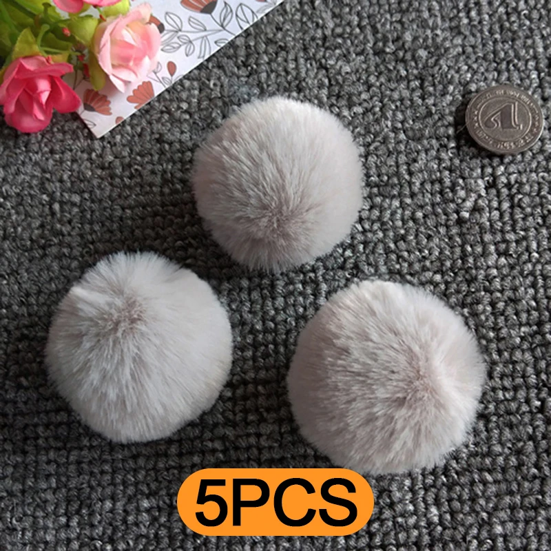 5Pcs-Pompoms-for-Hats-Hairball-Decorative-Creativity-DIY-Crafts-for ...