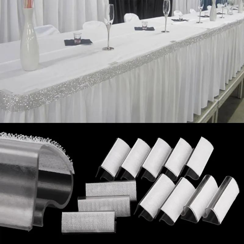 Plastic Table Skirt Clip 8/16pcs Table Cloth Cover Skirting Clips ...