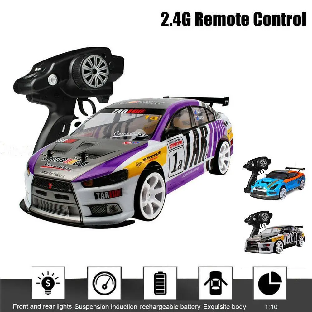 1:10 70Km/h RC Four-wheel Drive Remote Control High-speed Car Drift ...