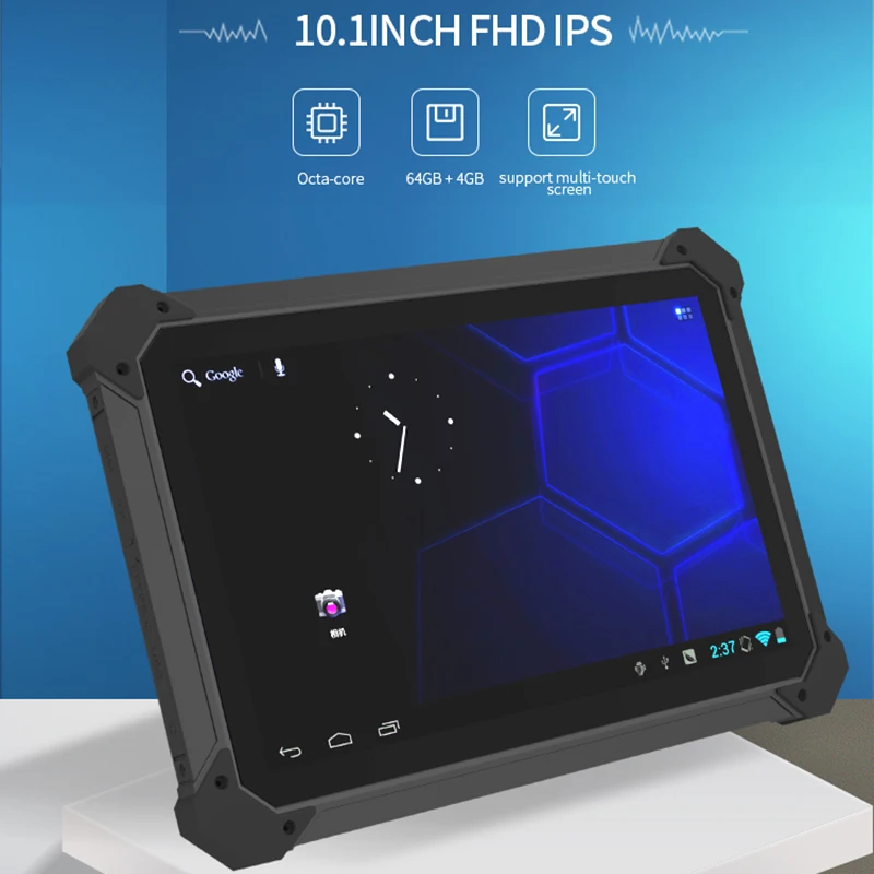 10 Polegada Rugged Android Tablet PC Industrial 4G RAM 64GB ROM 4G LTE ...