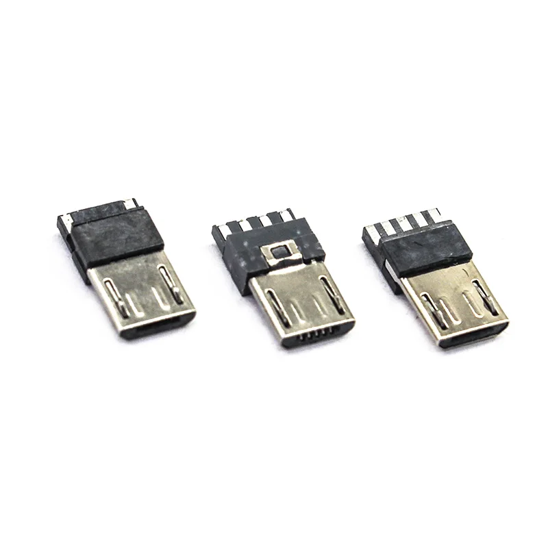 Conectores-micro-USB-100-macho-4p-5-pines-conector-USB-conector-de ...