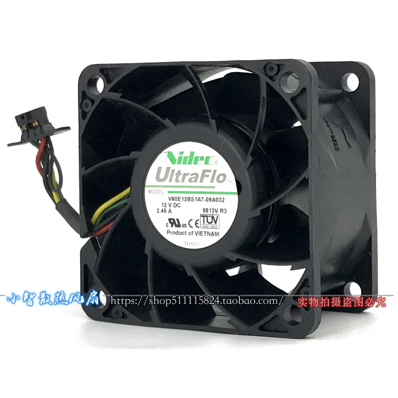 original V60E12BS1A7-09A032 12V 2.45A 6CM server high air volume strong ...