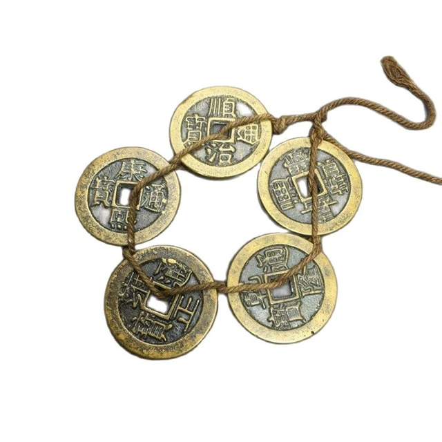 Ancient Chinese Coins On String