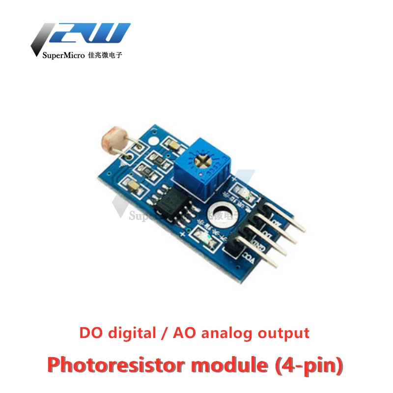 Photoresistor Sensor Module (4-pin) Photoelectric Sensor Light ...