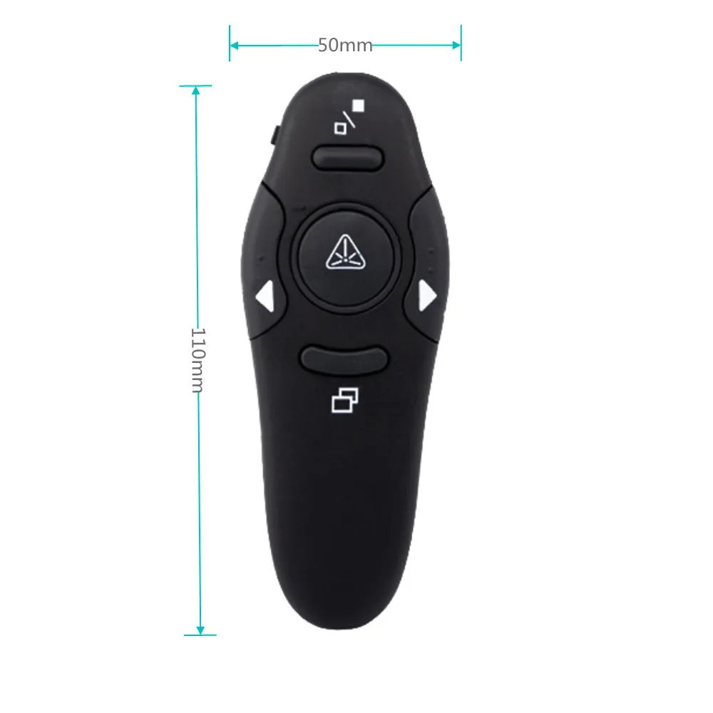 Presenter Wireless Remote Control 2.4GHz USB Pointer for Projector PPT ...