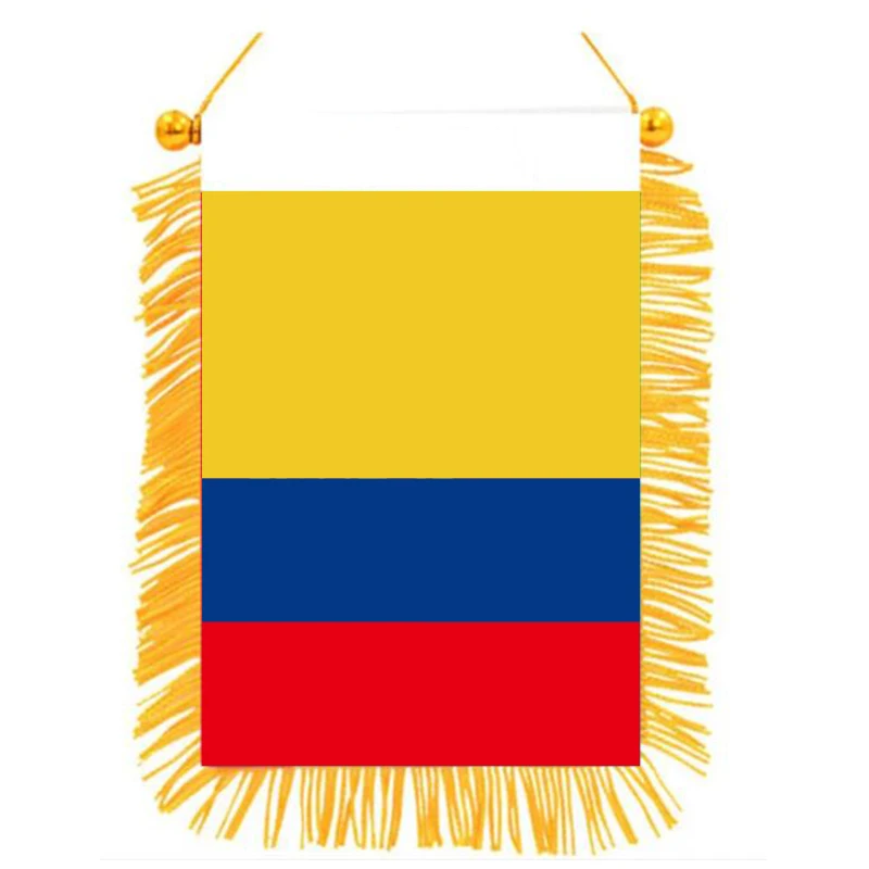 Xvggdg Mini Bandera de Colombia, tela opaca impresa de doble cara ...